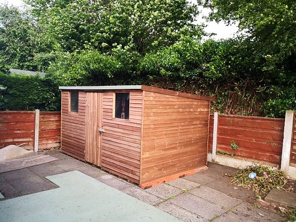 pent garden shed